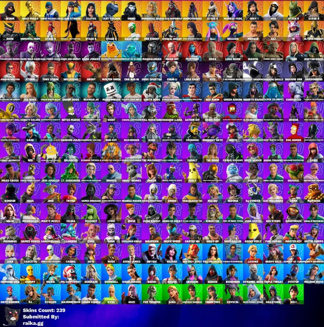 [PC/PSN/XBOX] 239 SKINS | IKONIK | MERRY MINT AXE | LEVIATHAN AXE ...