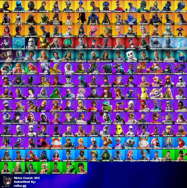 [PC/XBOX] 202 SKINS | IKONIK | TRAVIS SCOTT | STEALTH REFLEX | HONOR ...