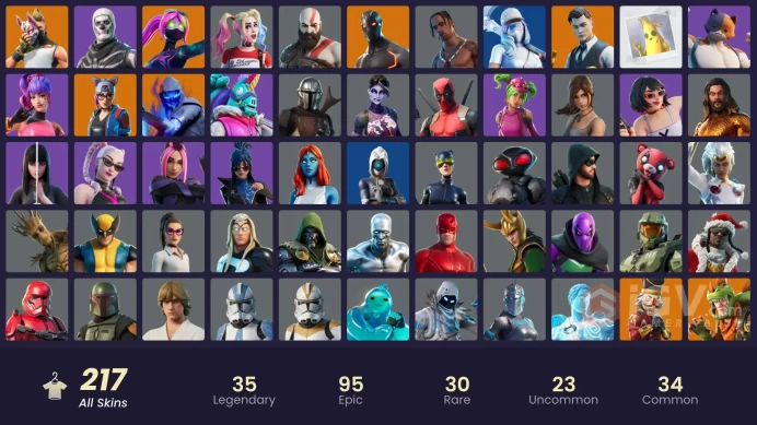[PSN/XBOX/PC] 217 SKINS | OG STW | KRATOS | TRAVIS SCOTT | MERRY MINT ...