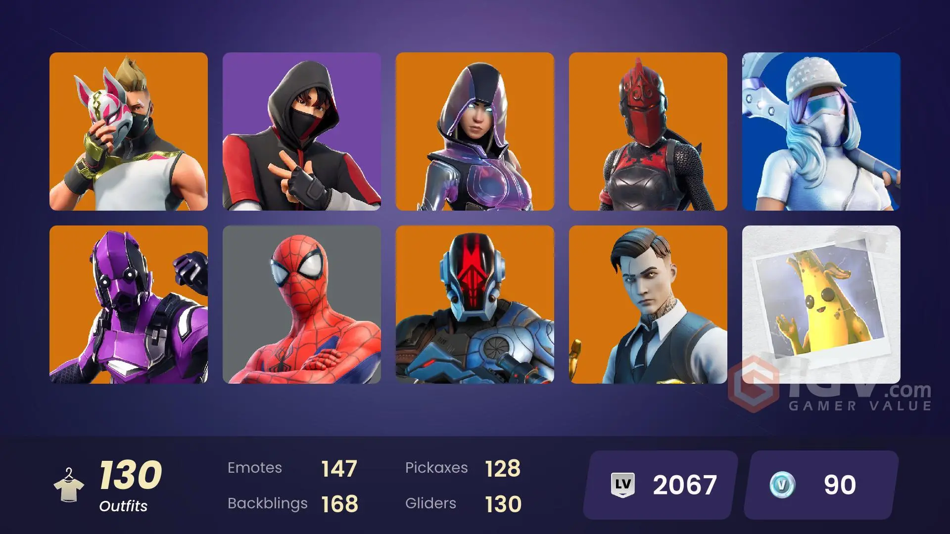 [PC/XBOX] 130 skins | IKONIK | Glow | OG STW | Dark Vertex | Vivi ...