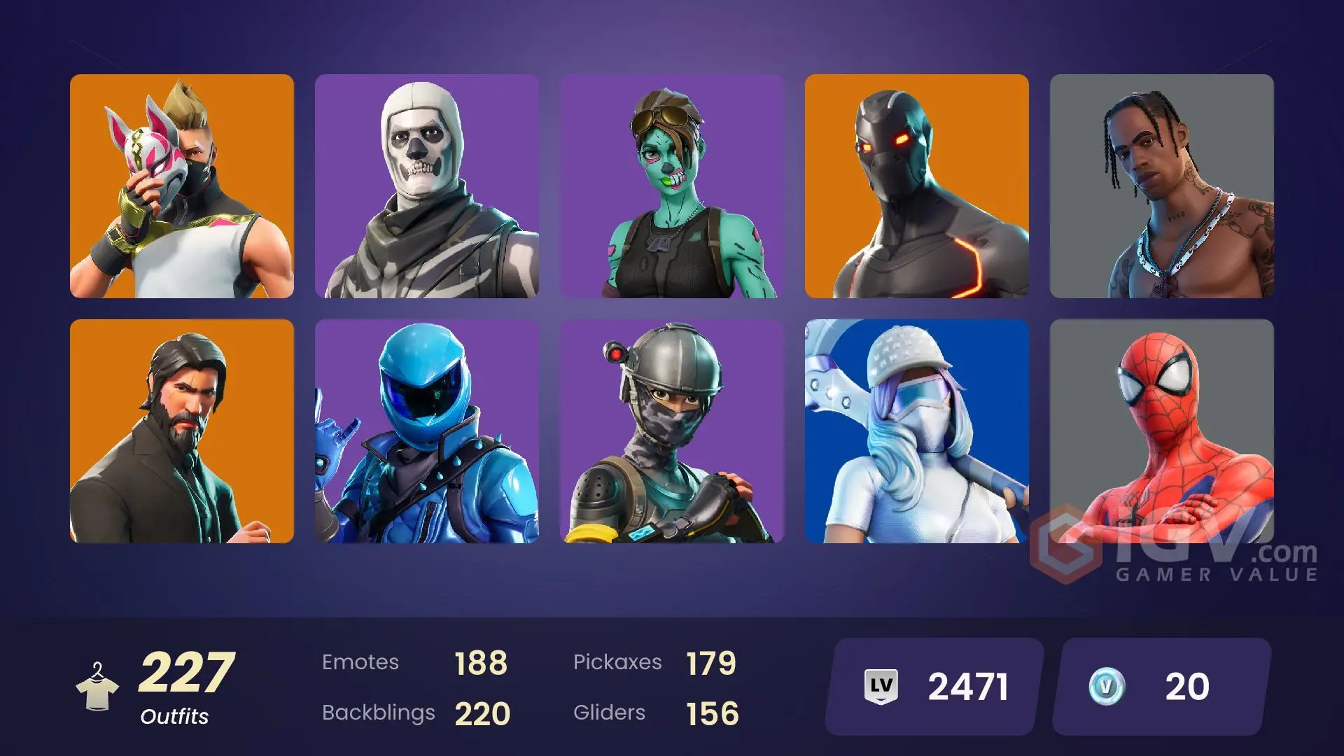 [PC]228 skins|OG STW|Eon|Honor Guard, Rogue Spider Knight, Elite Agent ...