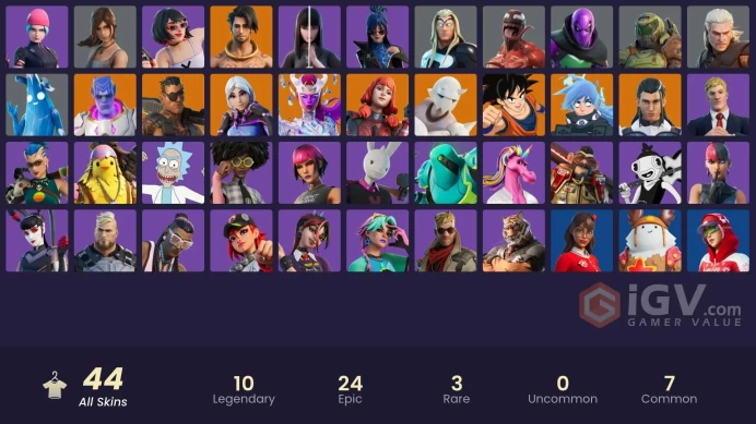 [PC/PSN/XBOX] 44 skins | Wildcat | Son Goku | Snap | The Cube Queen ...