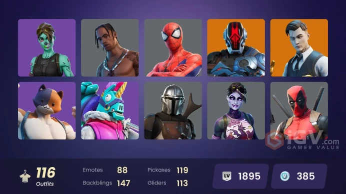 [PC/PSN/XBOX] 116 skins | OG STW | Travis Scott | Master Chief | Gold ...