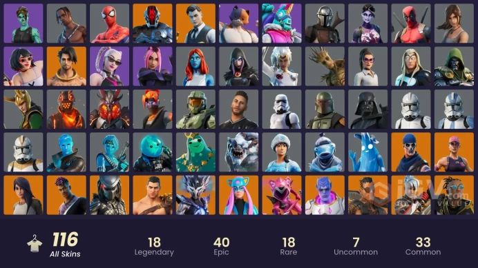 [PC/PSN/XBOX] 116 skins | OG STW | Travis Scott | Master Chief | Gold ...