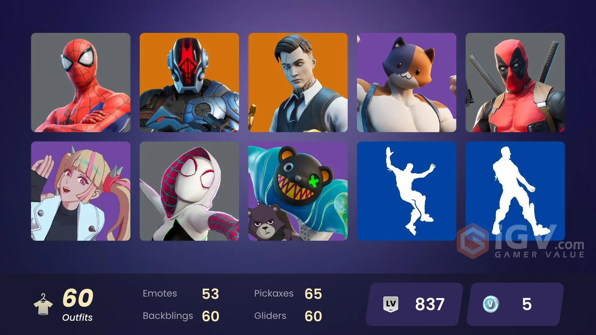 [PC] 60 skins | OG STW | Gold Midas | Point Patroller | Trilogy | Ronin ...