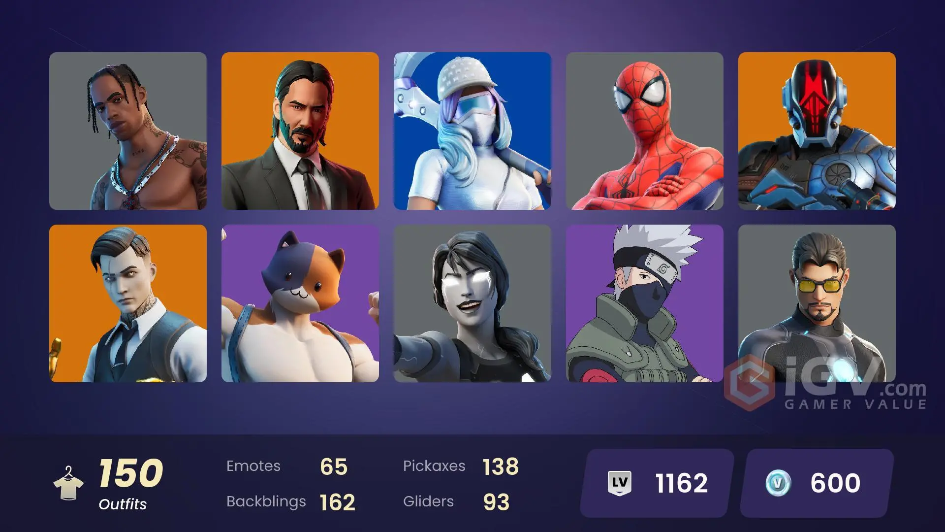 150 skins | Travis Scott | Astro Jack | Master Chief | Point Patroller ...