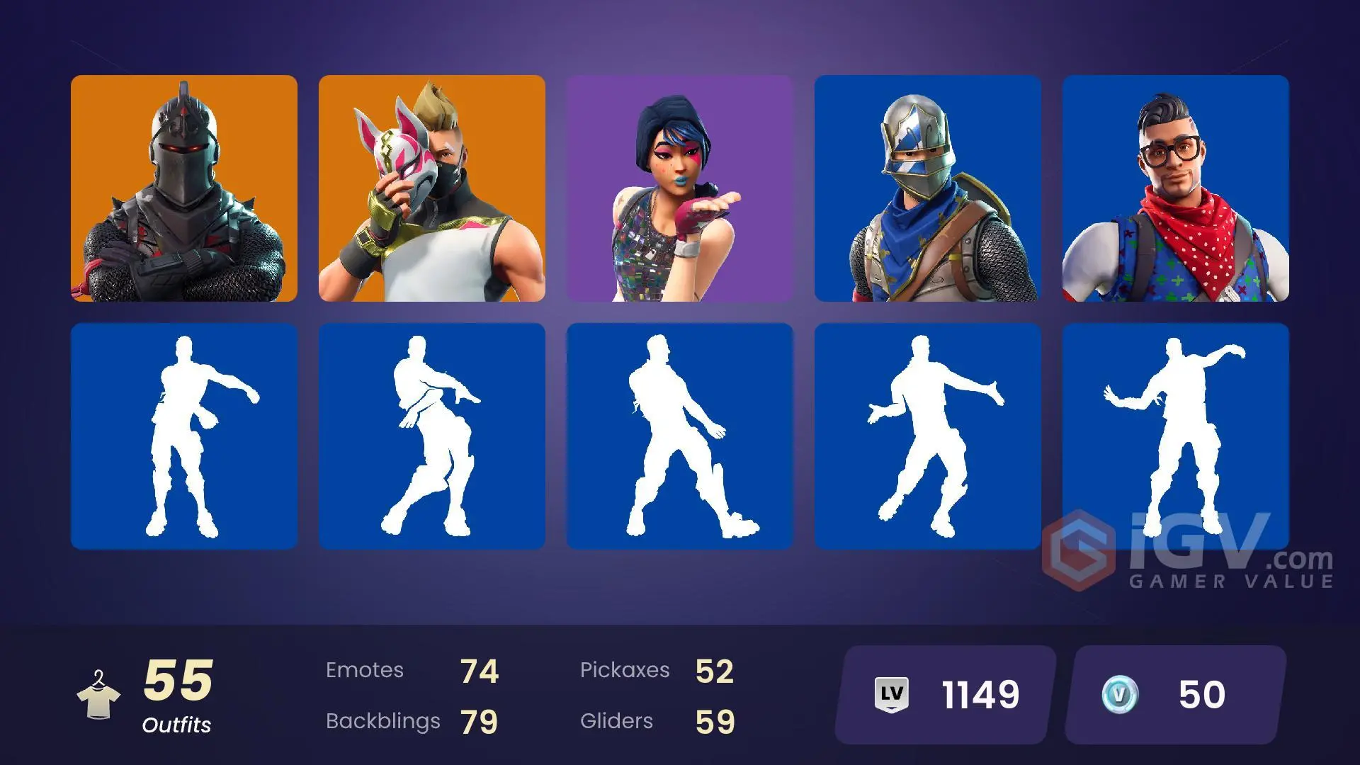 XBOX | PC | 29 skins | Black Knight , Blue Team Leader , Blue Squire ...