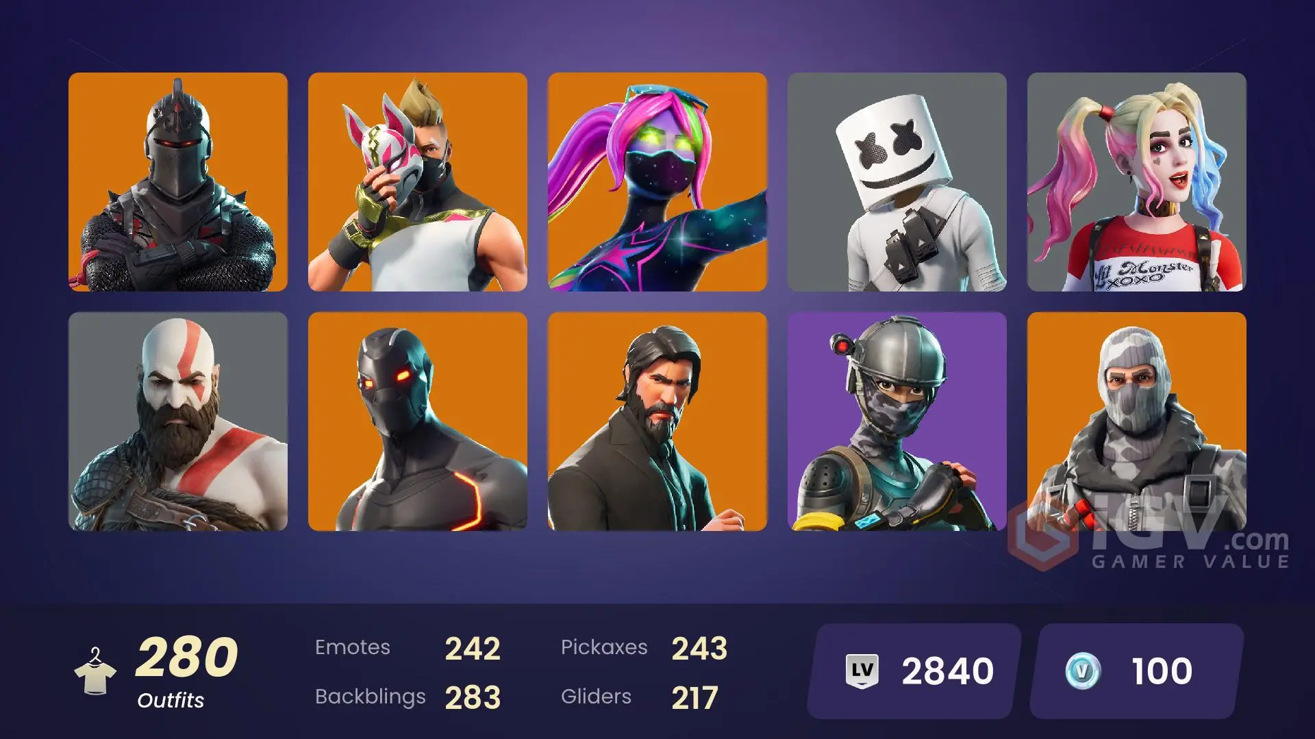[PC/XBOX] 280 skins | OG STW | Black Knight | Sparkle Specialist | The ...