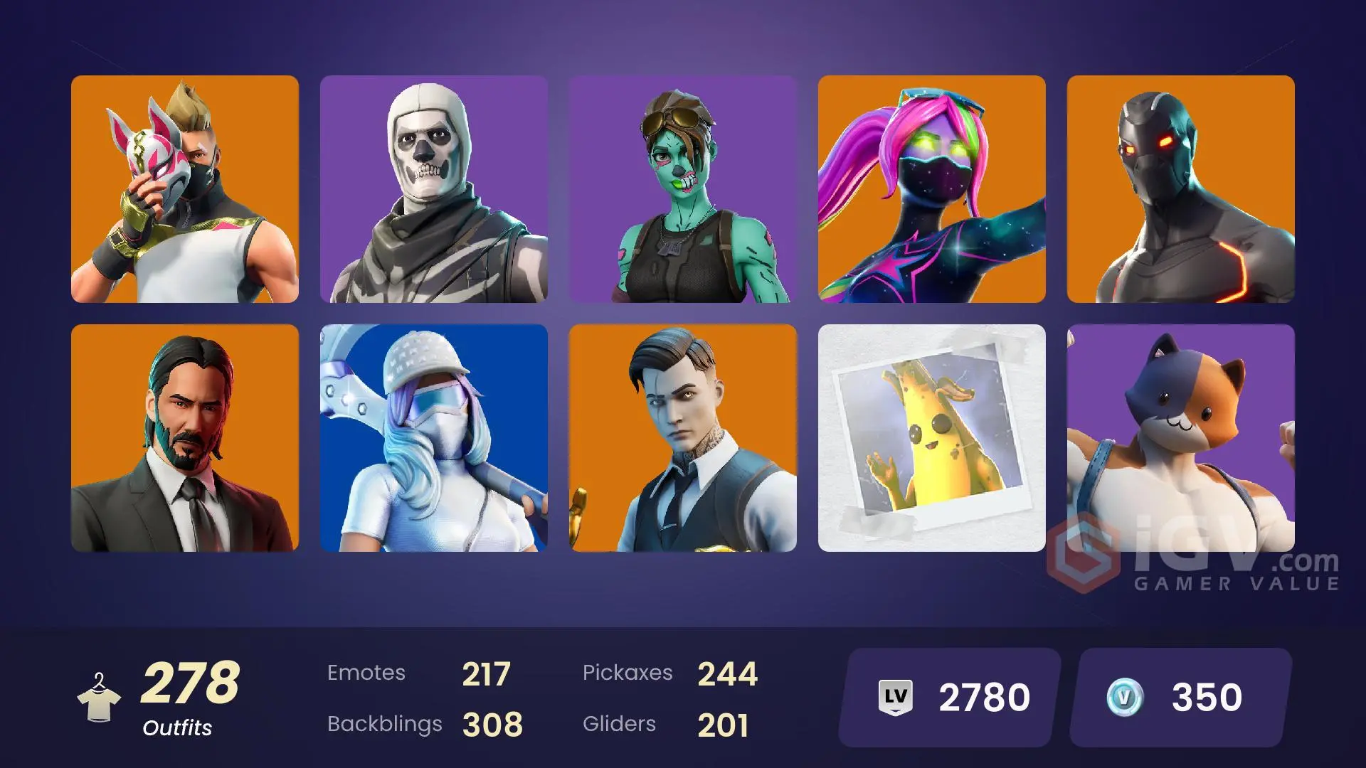 【PC-PSN-XBOX】 278 skins | OG STW | Blue Team Leader | Merry Mint Axe ...