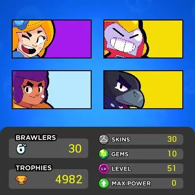 [BRAWL STARS] 51 LEVEL / #5000 TROPHIES, 2 LEGENDARY, 2 MYSTERIOUS, 7 ...