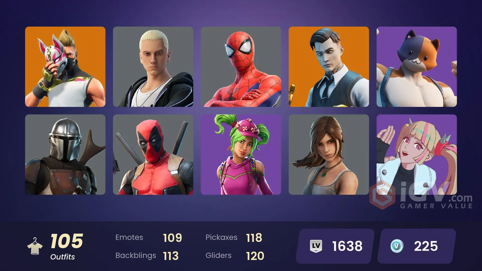 [PC/PSN] 105 skins | OG STW | Blue Team Leader | Gold Midas | Gold Brutus | Carbon Commando ...