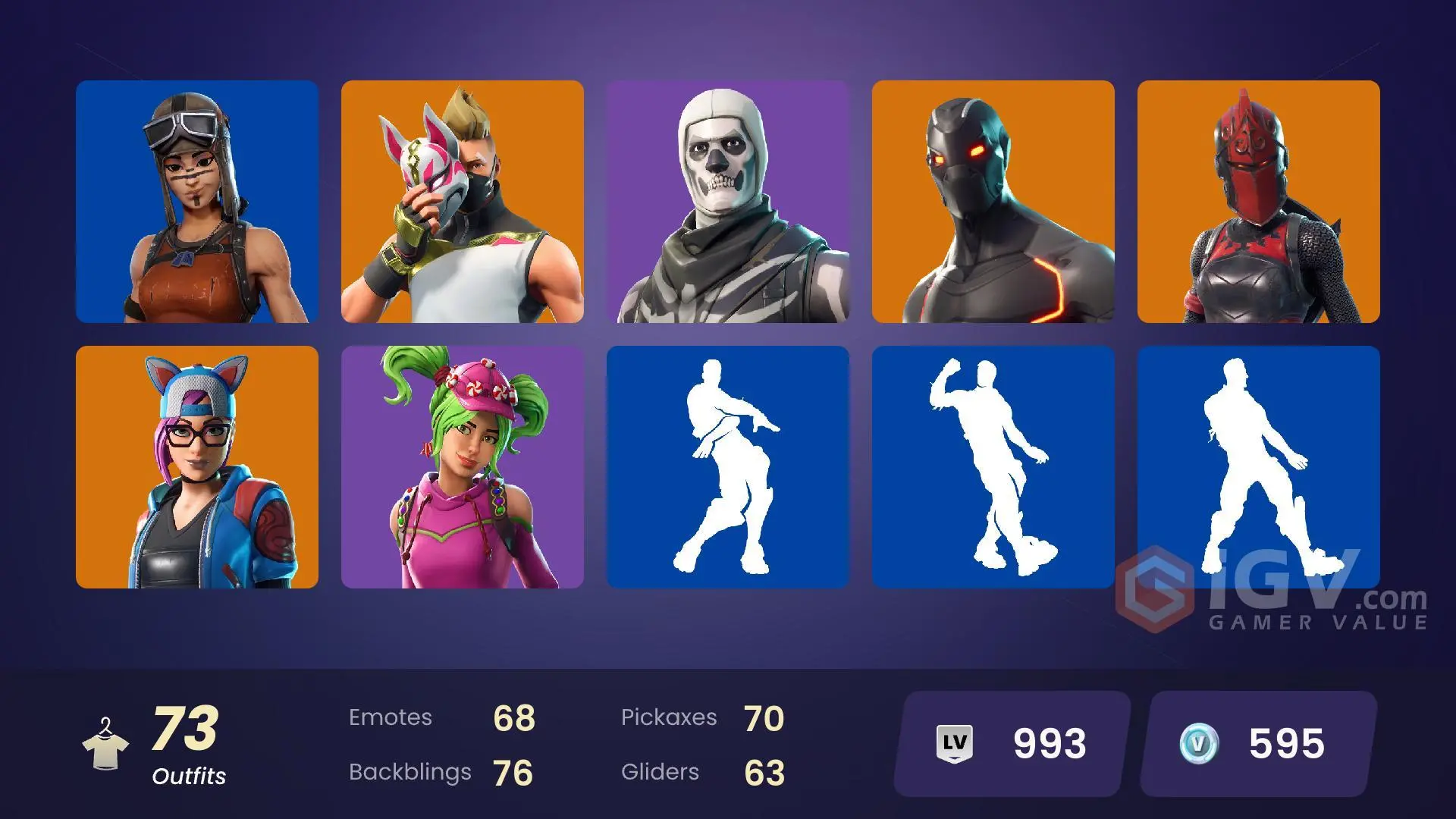 [PC/PSN] 73 skins | OG STW | Blue Team Leader | Renegade Raider ...