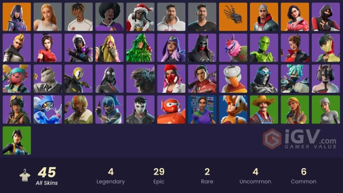 PC | 42 Skins | Ikonik | Glow | Minty Axe | Lionel Messi | Aura | Ice ...