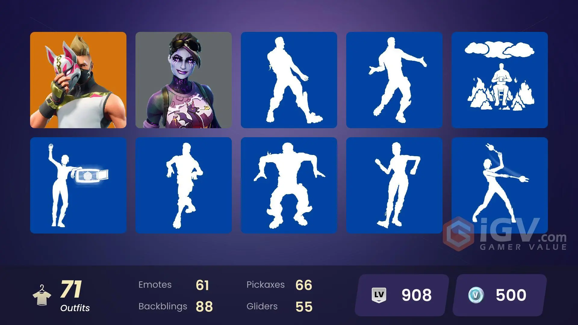 [PC/PSN/XBOX] 71 skins | FNCS Renegade | Ragnarok | Optimus Prime | Sentinel | Era | Singularity ...