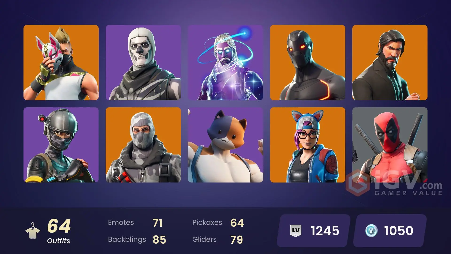 [PC/XBOX/NINTENDO] 63 skins | Galaxy | The Reaper | Elite Agent | Blue ...