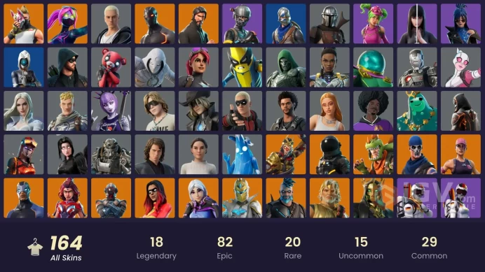 164 SKINS / ROYALE NIGHT / BLUE SQUIRE / THE REAPER / MAKO / TAKE THE L ...