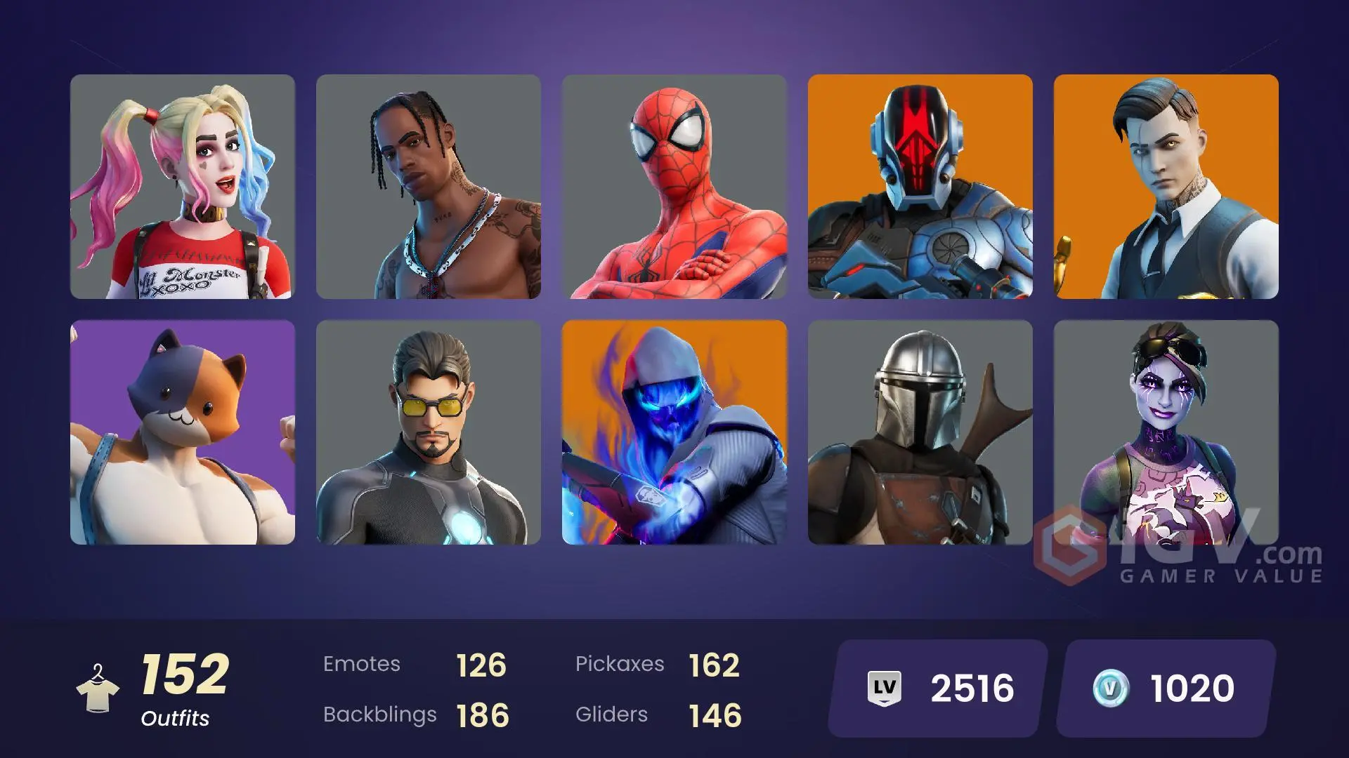 [PC] 152 skins | Travis Scott | Gold Midas | Gold Brutus | Fusion ...