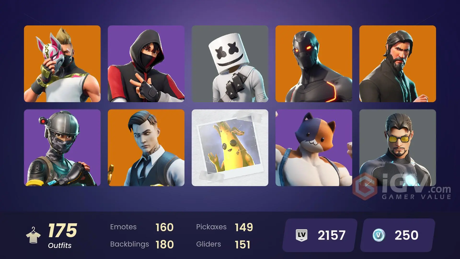 [PC/XBOX] 175 skins | IKONIK | Rogue Spider Knight | The Reaper | Elite ...