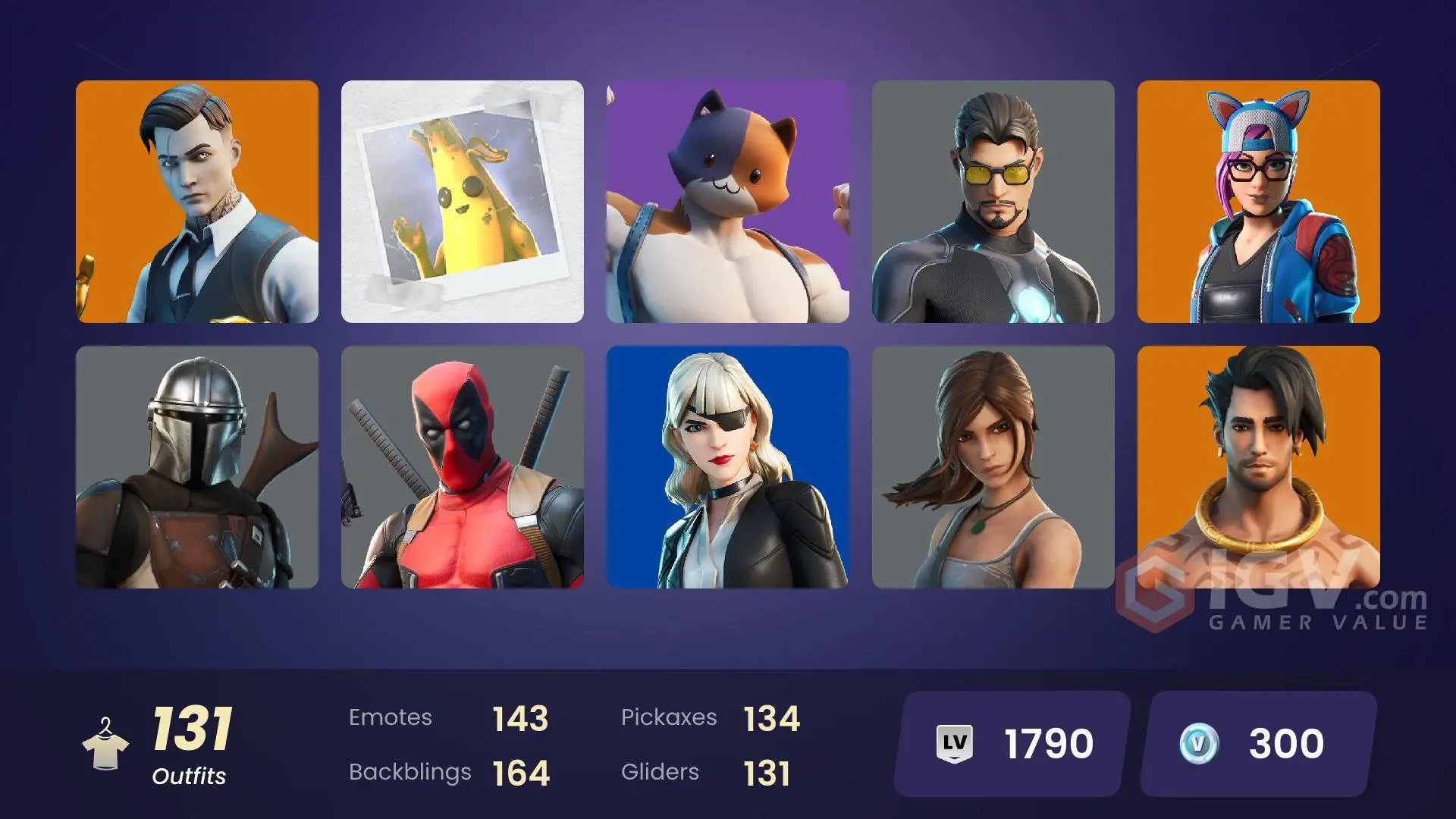 [PC] 131 skins | Gold Midas | Eternal Knight | Renzo the Destroyer | Mizuki | Spectra Knight ...