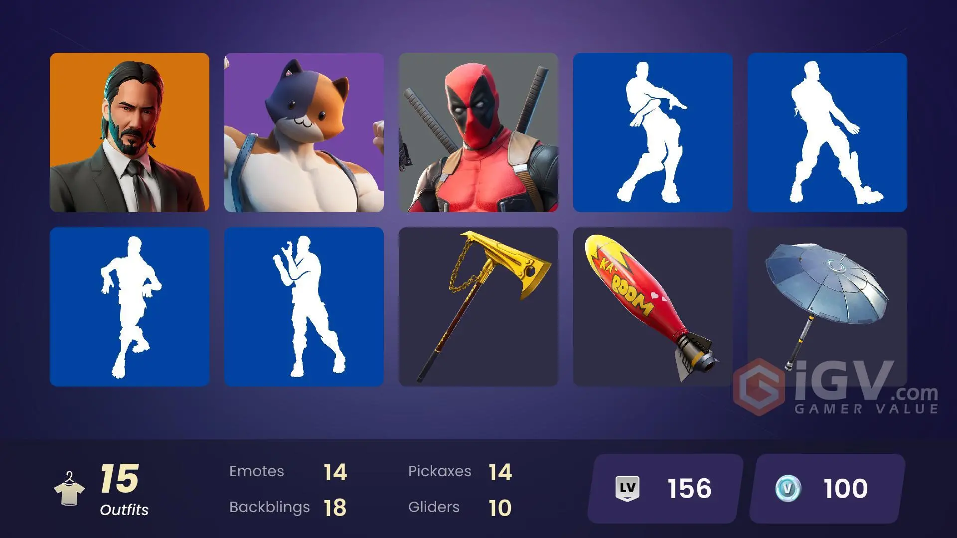 12020[PC/PSN/15 skins|John Wick|Gear Specialist Maya|Carbide|Dark ...