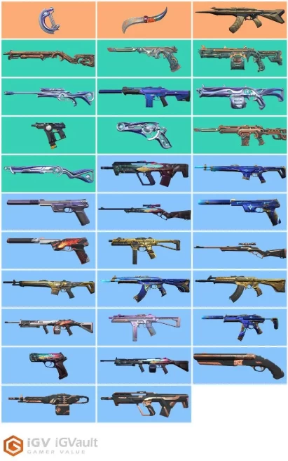 Valorant / Na / 6000 vp inventory value / 32 SKins / Araxys Vandal ...