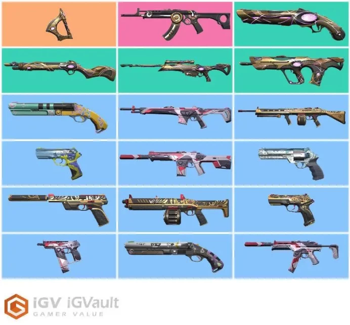AP/OCE/SEA Genesis Arc + Origin Vandal [18 Skins] + Bronze 1|V25ACT1 ...