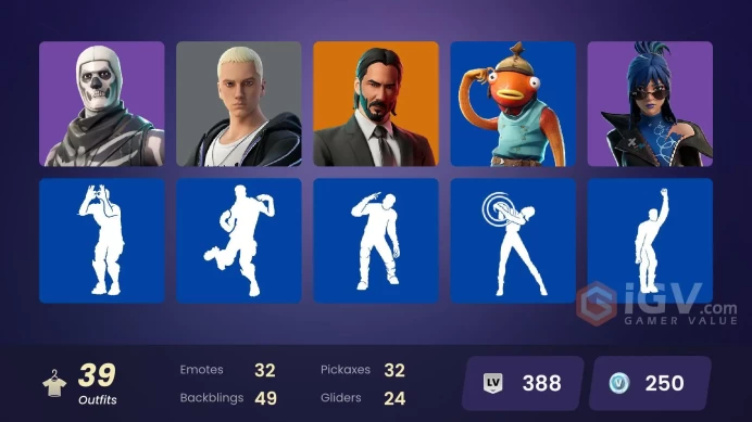 [PC/PSN] 39 skins | John Wick | Peter Griffin | Omen | Valeria | Dynamo ...