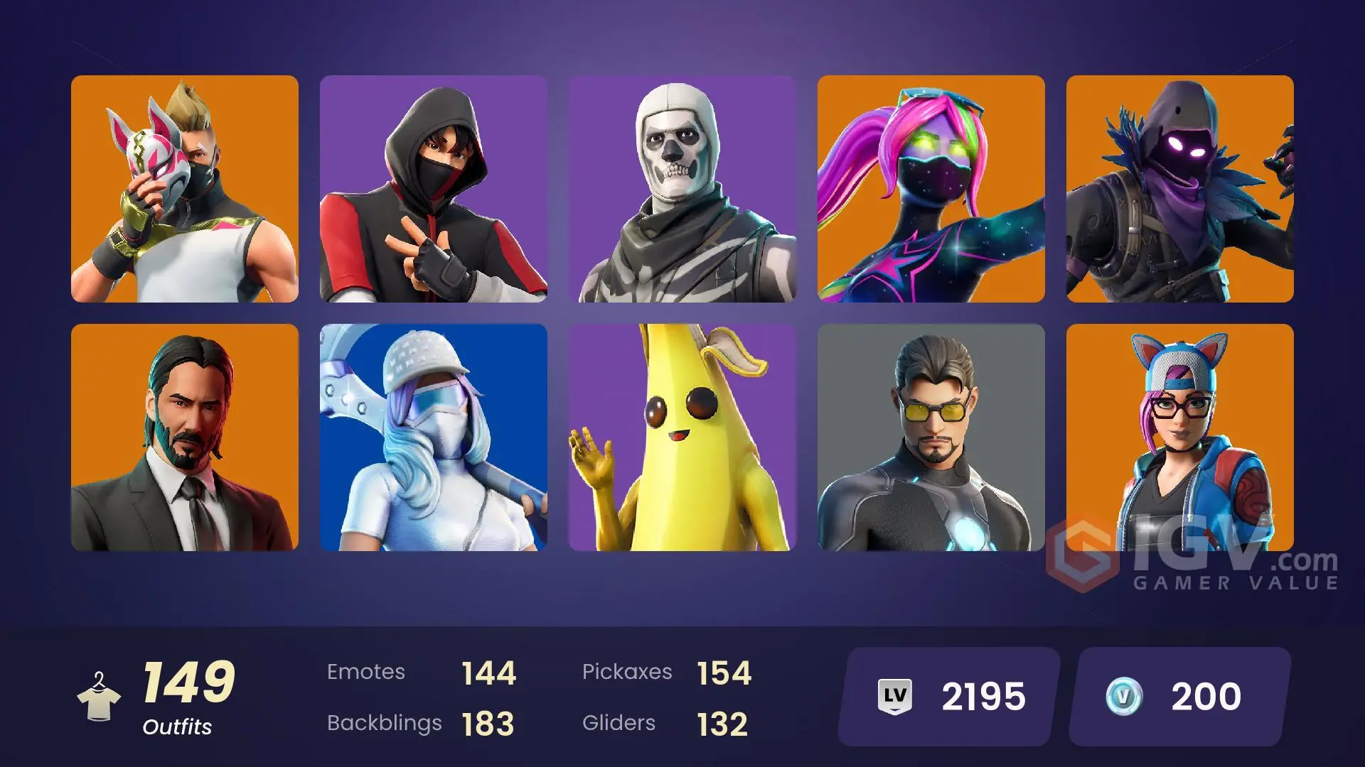 Full-Access 149 skins | IKONIK | Carbon Commando | Prodigy | John Wick ...