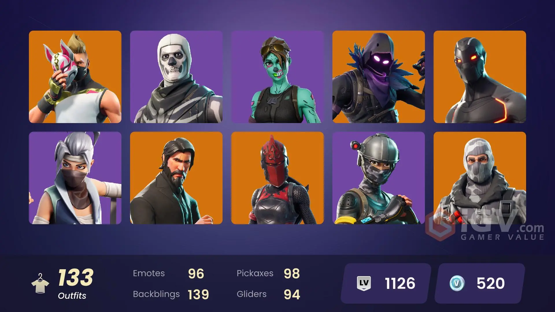 【PC + OTHER】 131 SKINS OG STW | OG GHOUL TROOPER | THE REAPER | ELITE ...