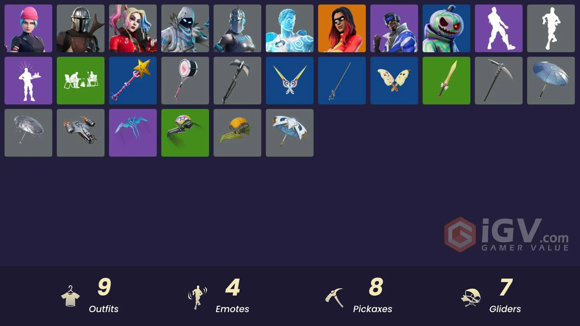 9 skins | Wildcat | Blue Striker | Joltara | Mandalorian | Frozen Red ...