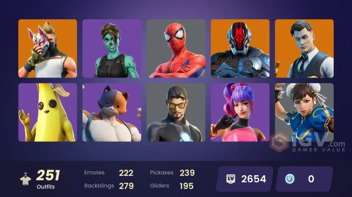 251 skins | PC | Take The L | Gold TNTina | Gold Meowscles | Gold Midas ...