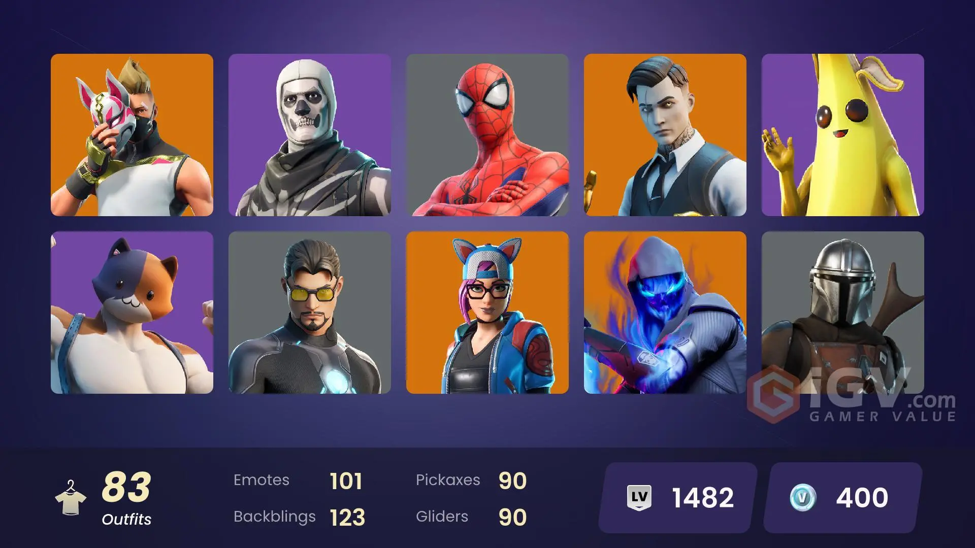 [PC/PSN/XBOX/NINTENDO] 83 Skins / Full Access / Skull trooper / Midas ...