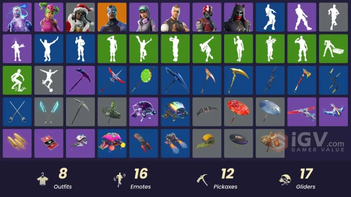 (PC/PSN) 350 VB) 8 SKINS / GALAXY / WINGMAN / CARBIDE / SANTA DOGG ...