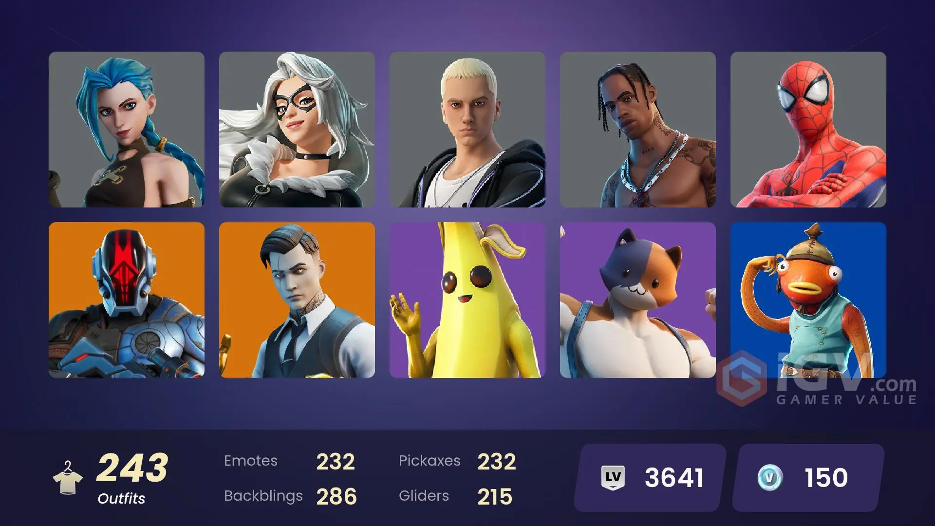 [PC] 243 skins | Travis Scott | Gold Midas | Gold Brutus | Gold Meowscles | Arcane Jinx | Twyn ...