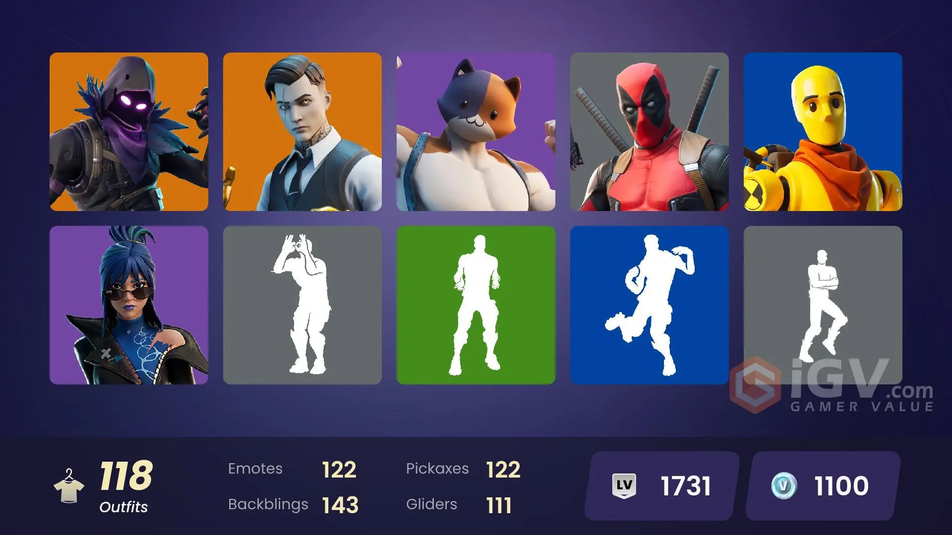 PC/PSN/XBOX | 129 skins | OG STW | Prodigy | Blue Striker | Cloud ...