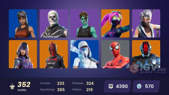 353 skins | Glow | Neo Versa | Renegade Raider | Fishstick (World Cup ...