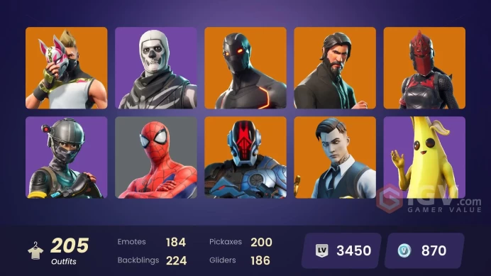 [PC/PSN/XBOX] 208 skins | Mako | OG STW | Fixer | Peter Gri | Take The ...
