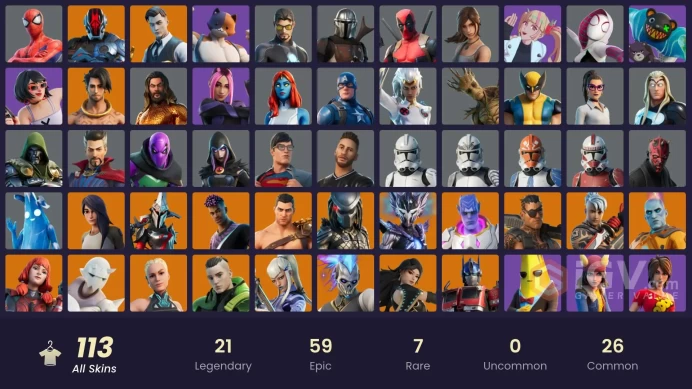 【PC-PSN-XBOX】113 skins | Gold Meowscles | Gold TNTina | Gold Brutus ...