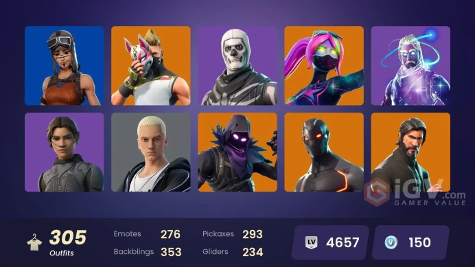 (PC/XBOX) 150 VB) 304 SKINS / GALAXY / THE REAPER / BLUE SQUIRE ...