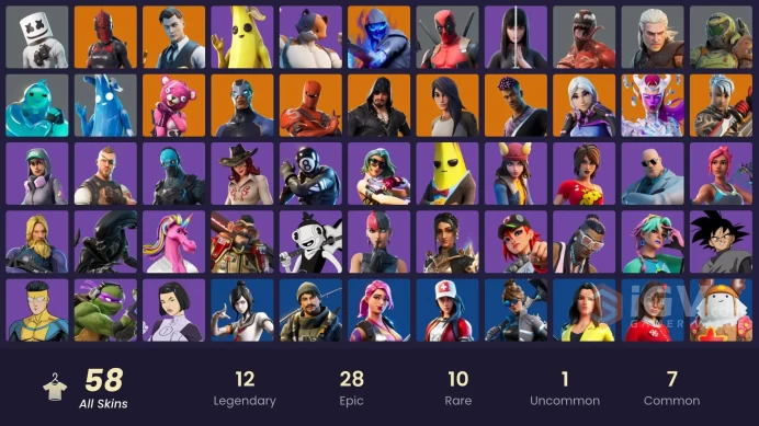 【PC-PSN-XBOX】 57 skins | Fade | Blackheart | Red Knight | Carbide ...