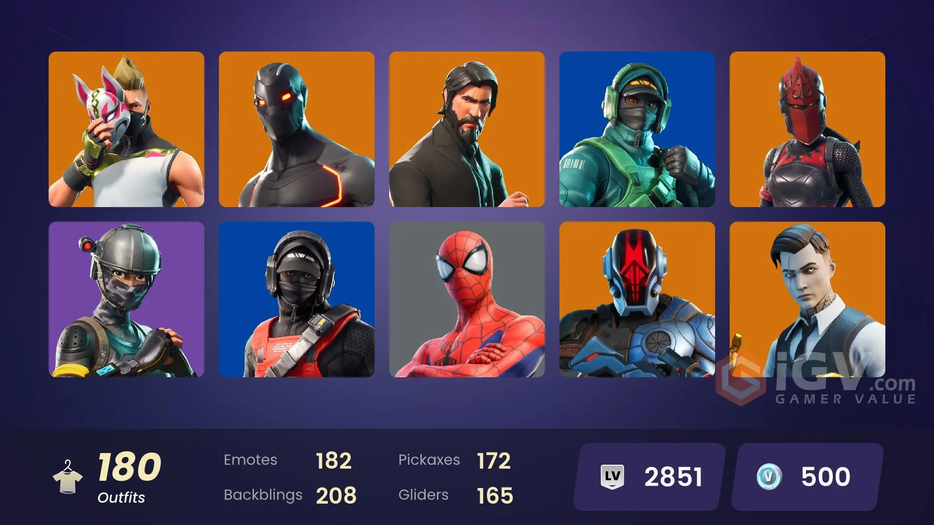 [PC] 182 skins | Gold Brutus | Mako | Stealth Reflex | Take The L | Ref ...