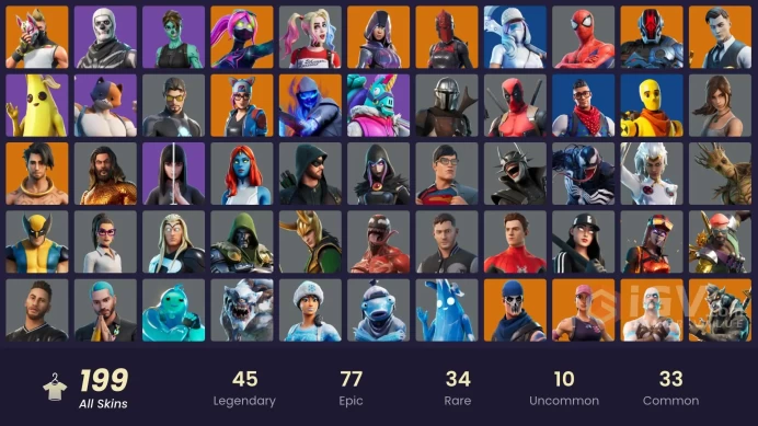 [PC/PSN/XBOX] 199 Skins | OG STW | Leviathan Axe | Galaxia | Drift ...