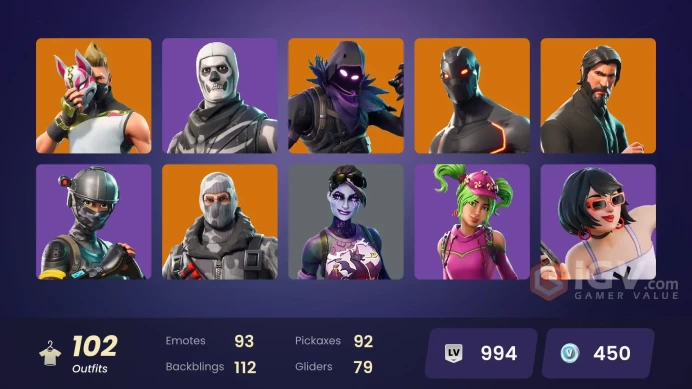 Full [PC/XBOX] 101 SKINS | OG SKULL TROOPER / OG RAIDER'S REVENGE / THE ...