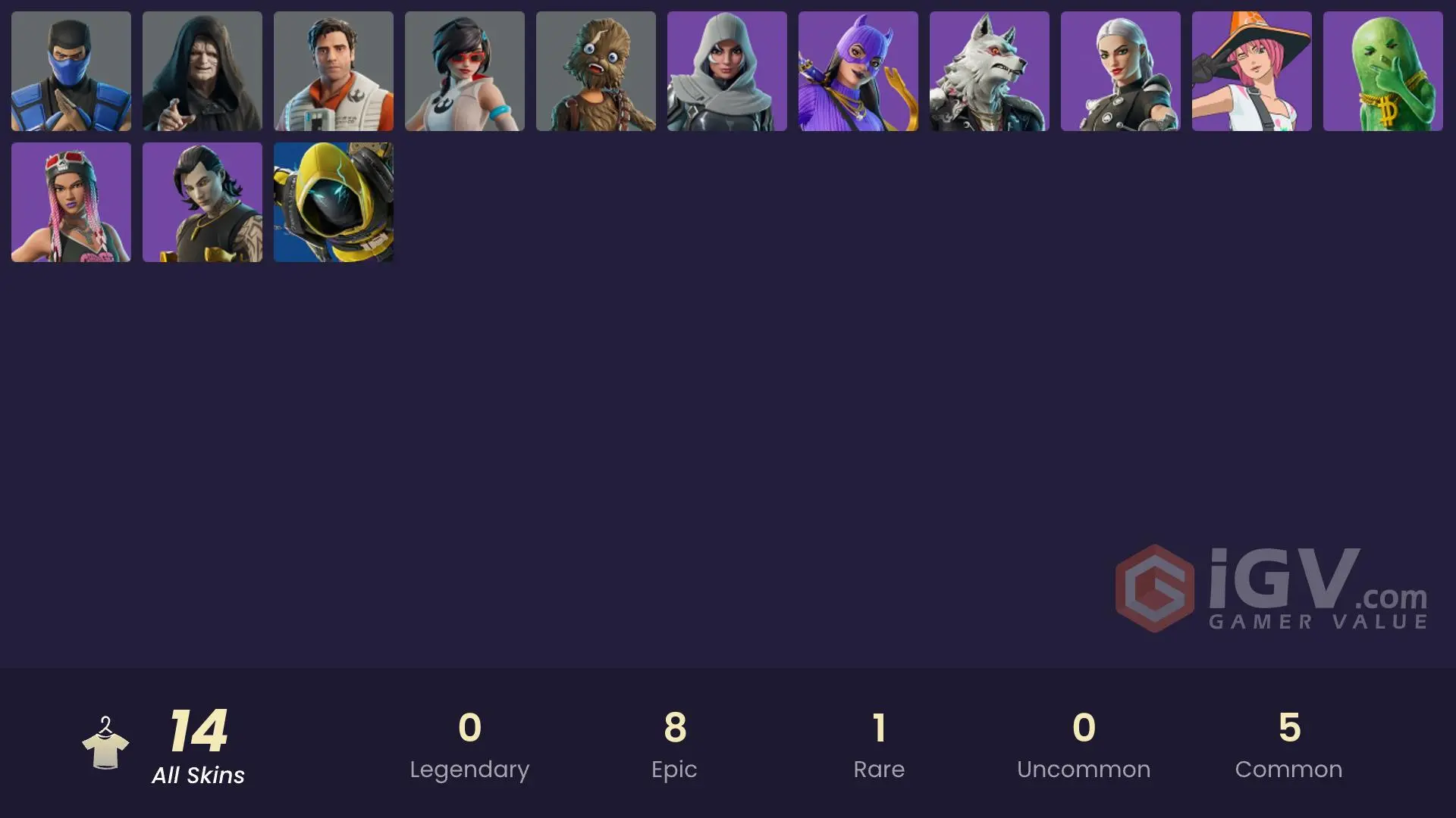 9 Skins | 1200 VBUCKS | Full Access | INSTANT DELIVERY - iGV