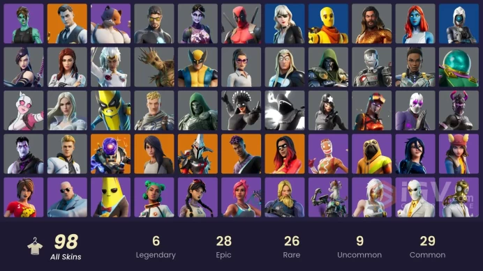 [PC/PSN/XBOX] 98 skins | Katalina | Black | Cyclo | Joltara | Fade ...