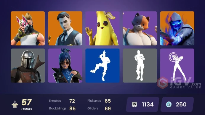 [PC/PSN/XBOX] 57 Skins | Take The L | Drift | Peely | Trilogy | Midas ...