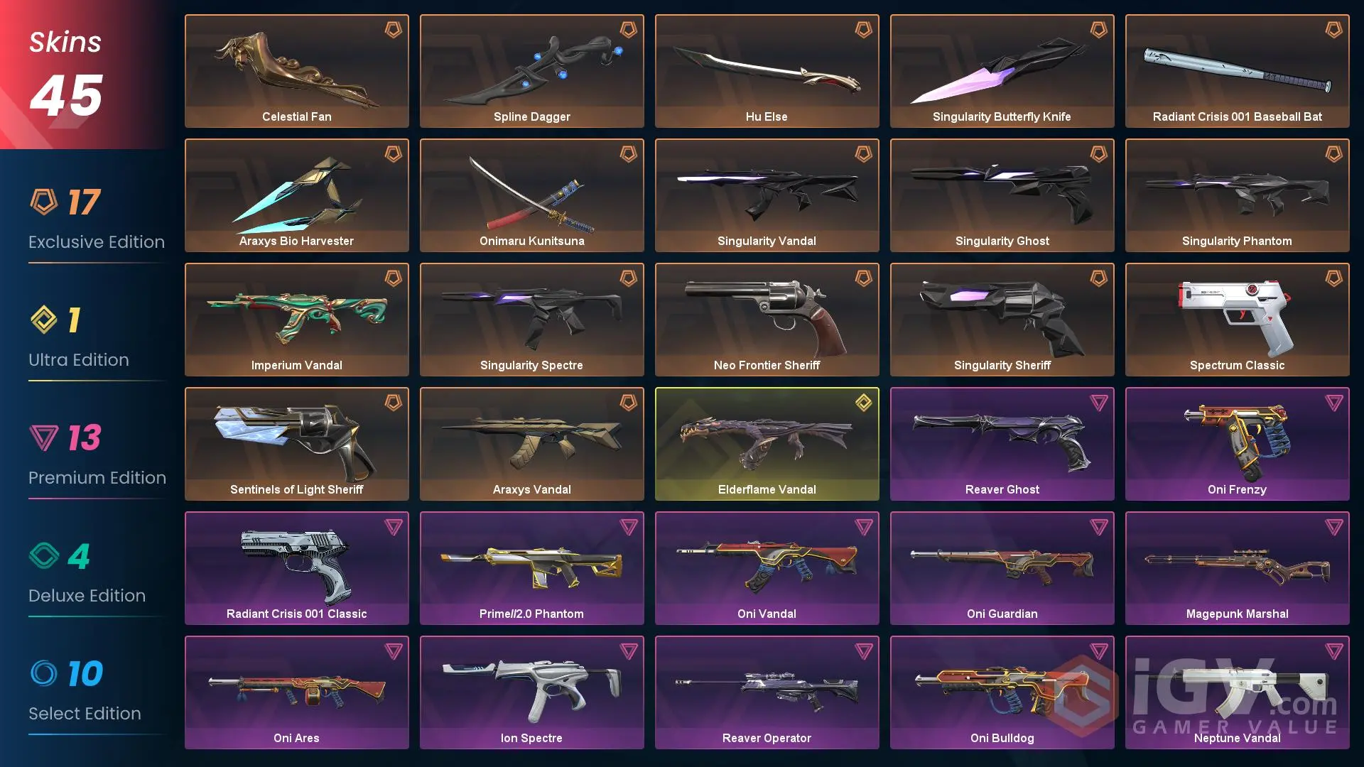 Eu Full Access | Elderflame Singularity Spectrum Araxys Neo Frontier ...