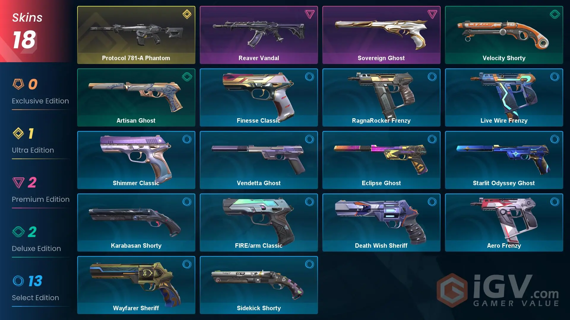 [LA] - SKINS 18 - Protocol 781-A Phantom - Reaver Vandal - Sovereign ...