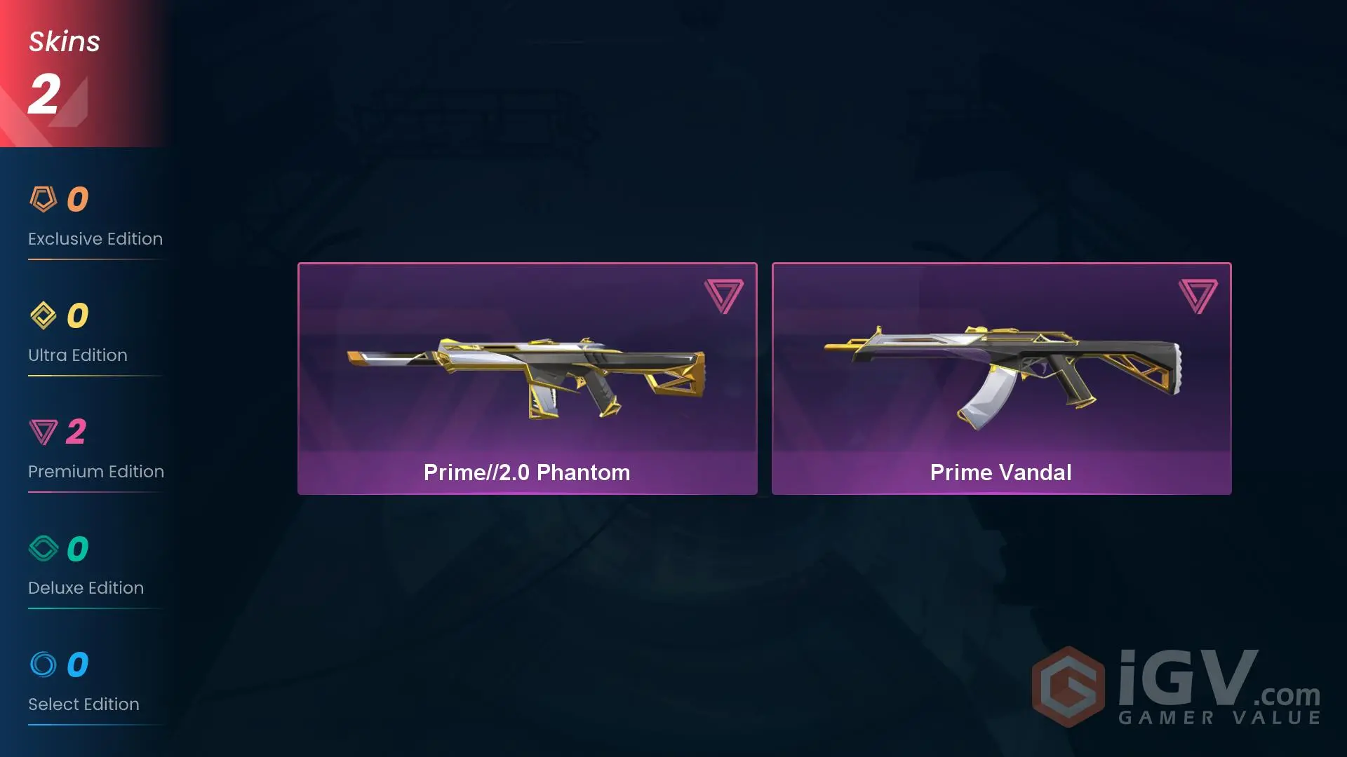 [LA] - SKINS 2 - Prime//2.0 Phantom - Prime Vandal - Acceso completo ...