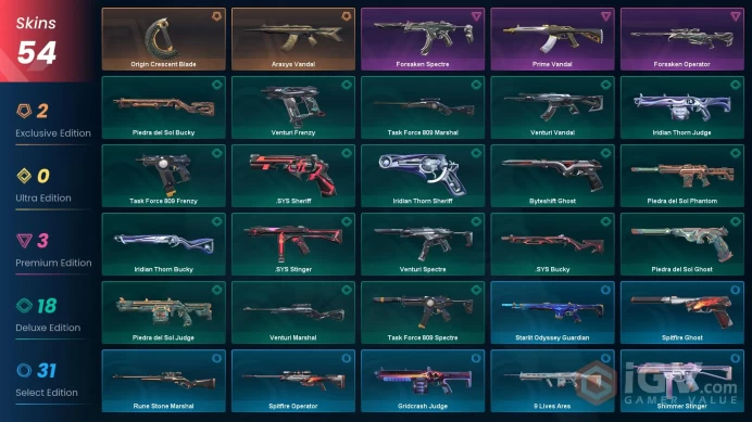 [EU] - SKINS 54 - KNIFE 1 - Origin Crescent Blade - Araxys Vandal ...